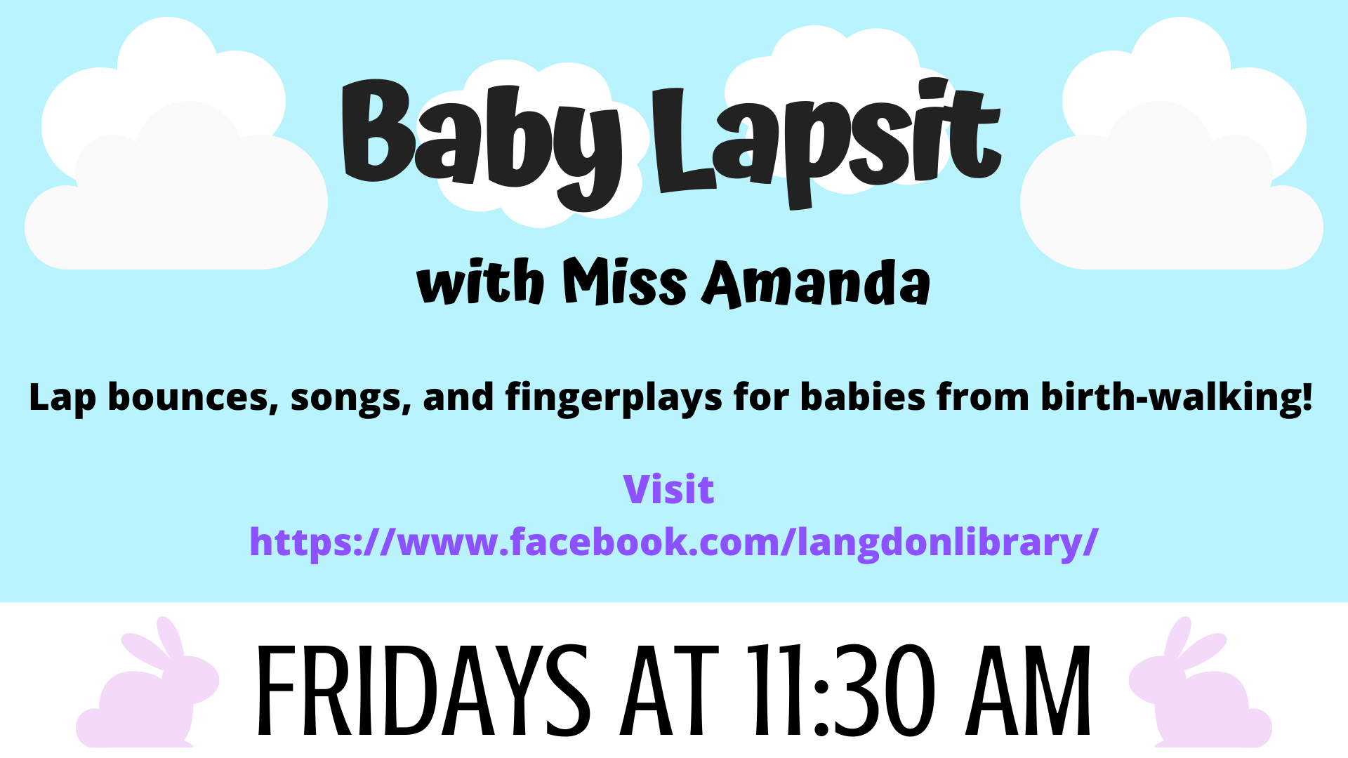 Baby Lapsit general slide – Langdon Library