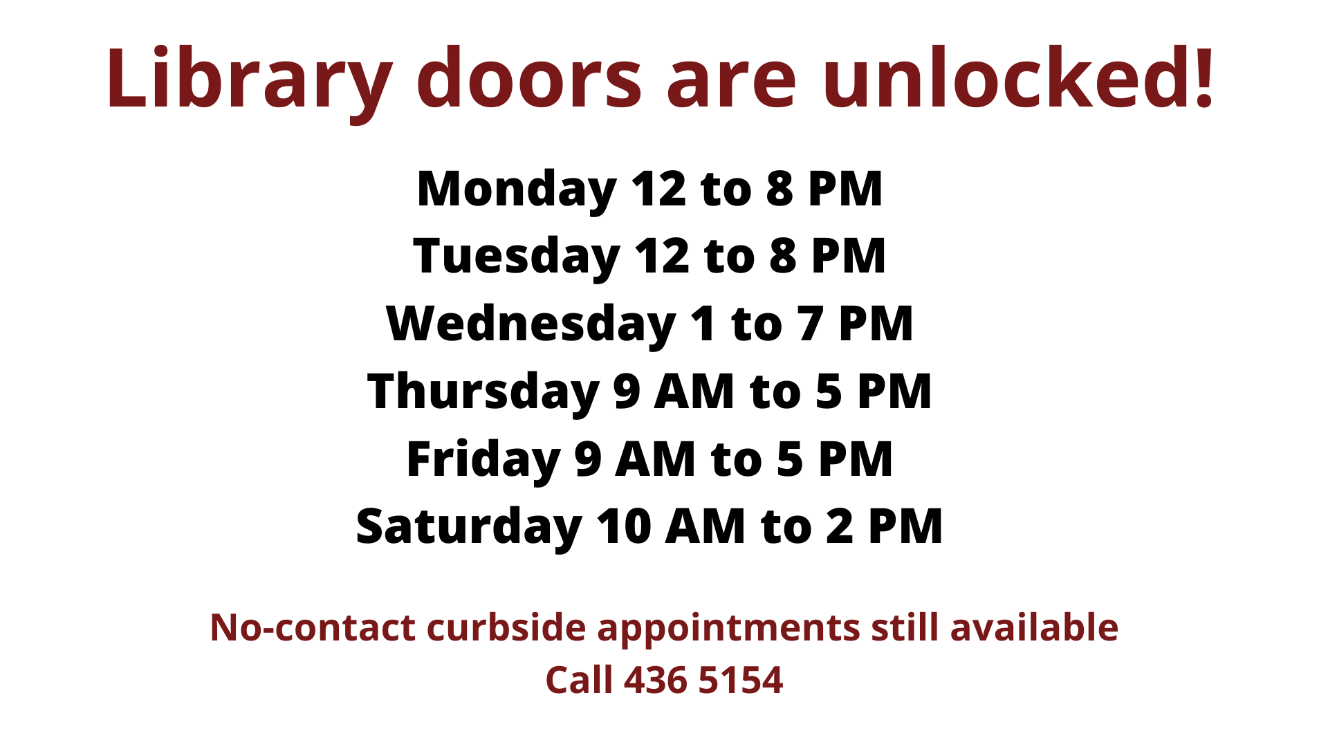 Library Hours updated 71221 – Langdon Library